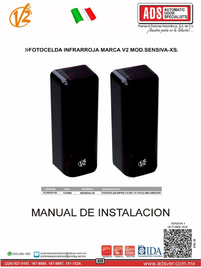 Fotocelda Infrarroja Marca V2 Mod - Sensiva-Xs | PDF