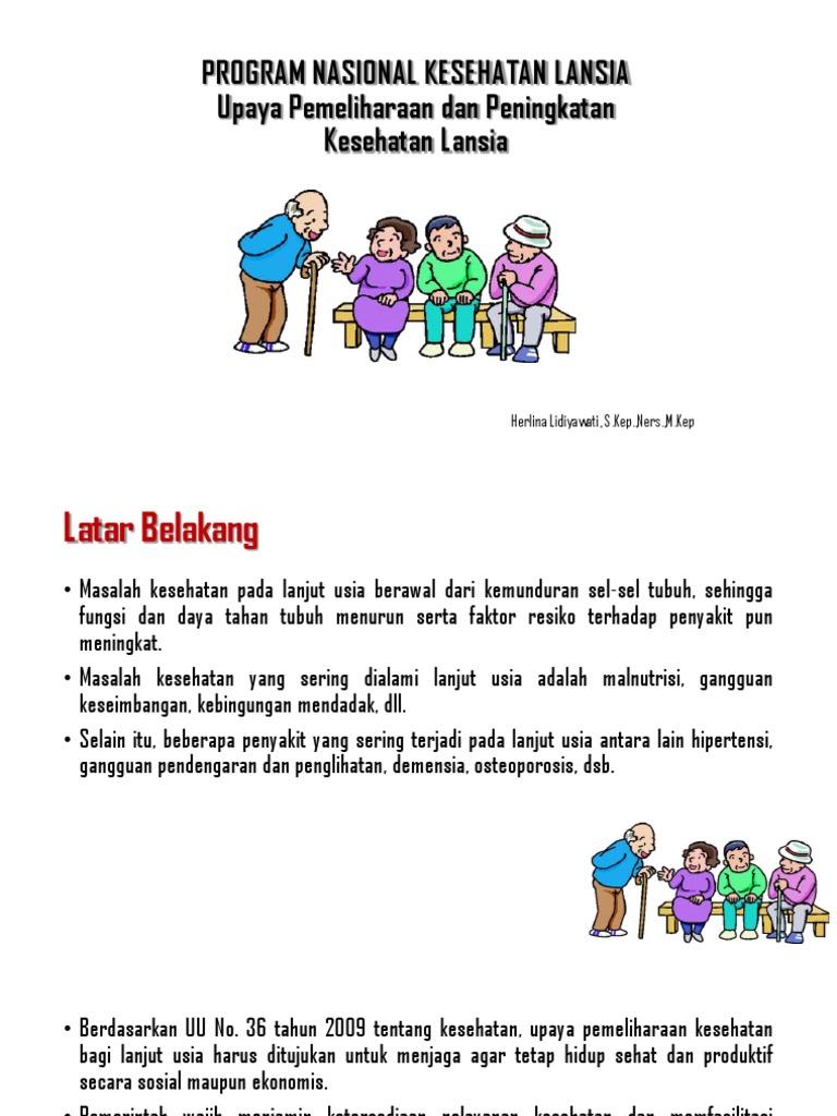 Program Nasional Kesehatan Lansia - 2022 | PDF | Gaya Hidup