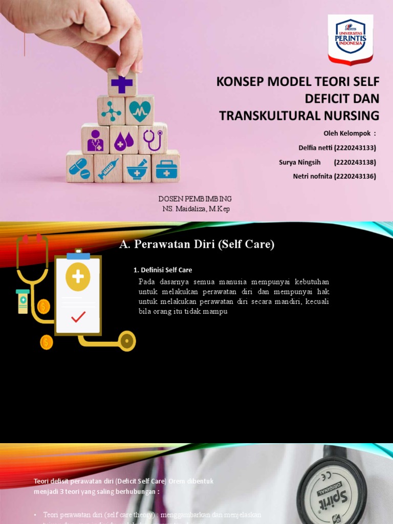 Konsep Model Teori Self Deficit Dan Transkultural Nursing: Dosen ...