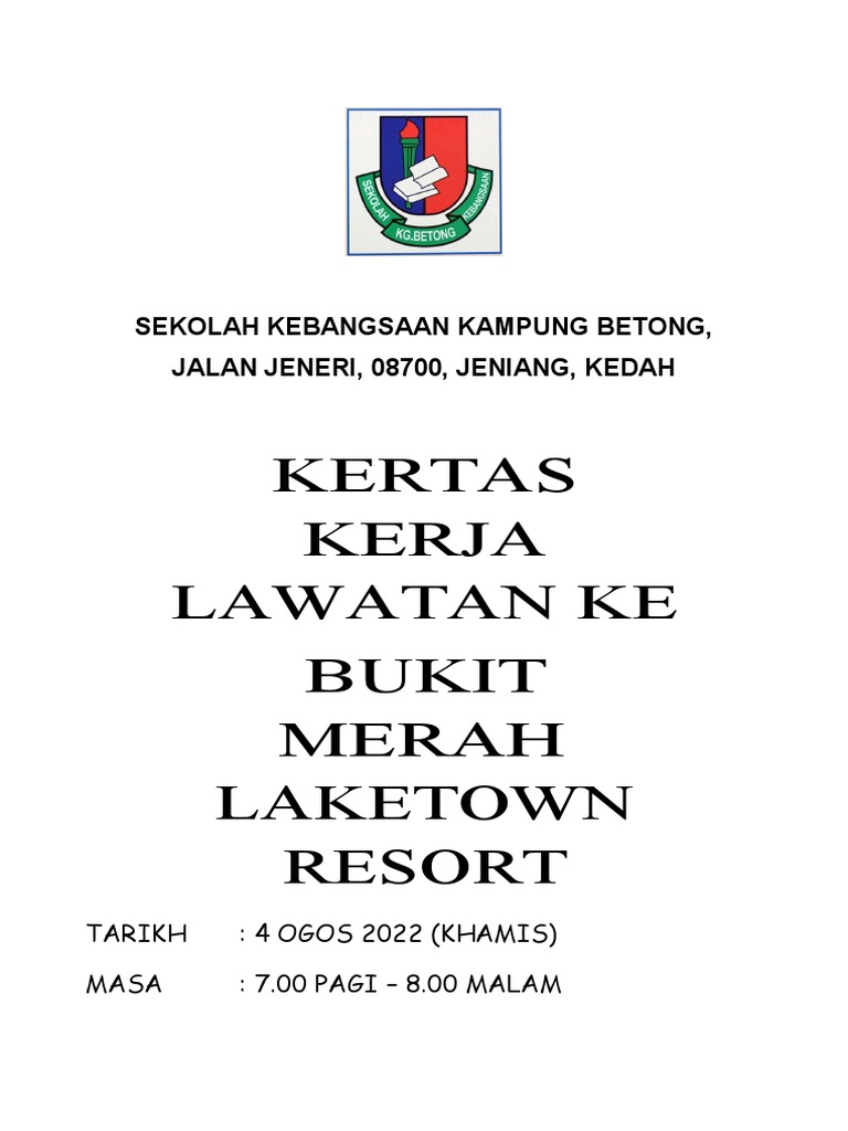 Kertas Kerja Lawatan | PDF