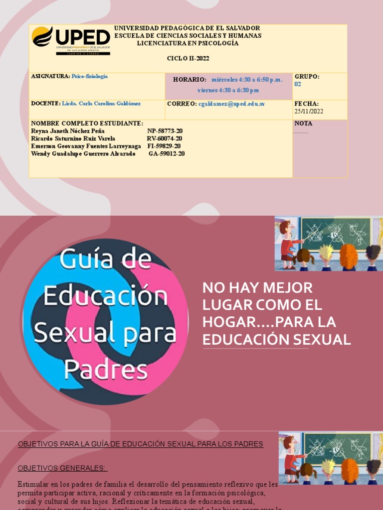 Guia de Educación sexual para padres de familia | PDF | Sexualidad | Ciencias del comportamiento