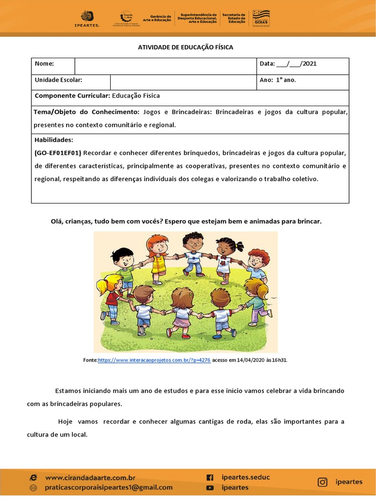 PLANO DE AULA-JOGOS,BRINQUEDOS E BRINCADEIRAS - lucox.cl PLANO DE AULA-JOGOS,BRINQUEDOS E BRINCADEIRAS - lucox.cl