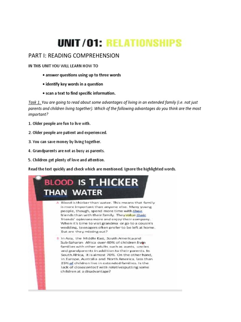 Part I: Reading Comprehension | PDF