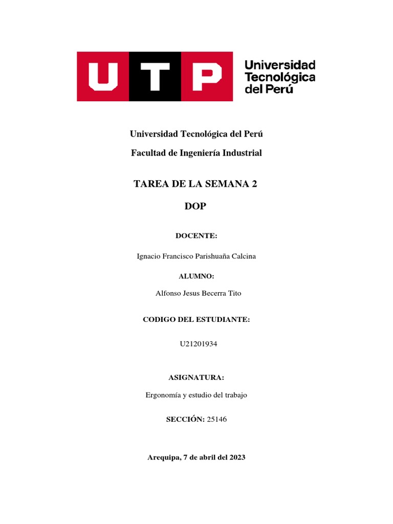 Tarea Semana 2 Dop | PDF