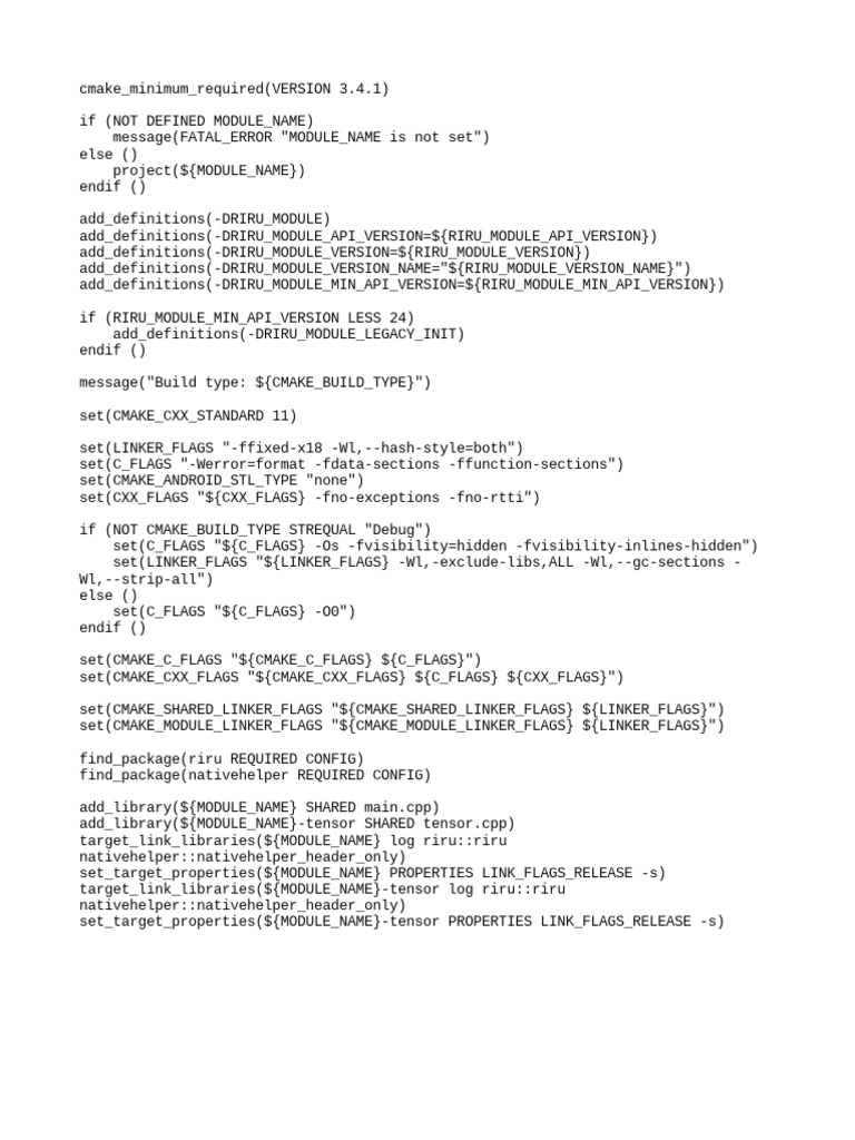 CMake Lists | PDF CMake Lists | PDF