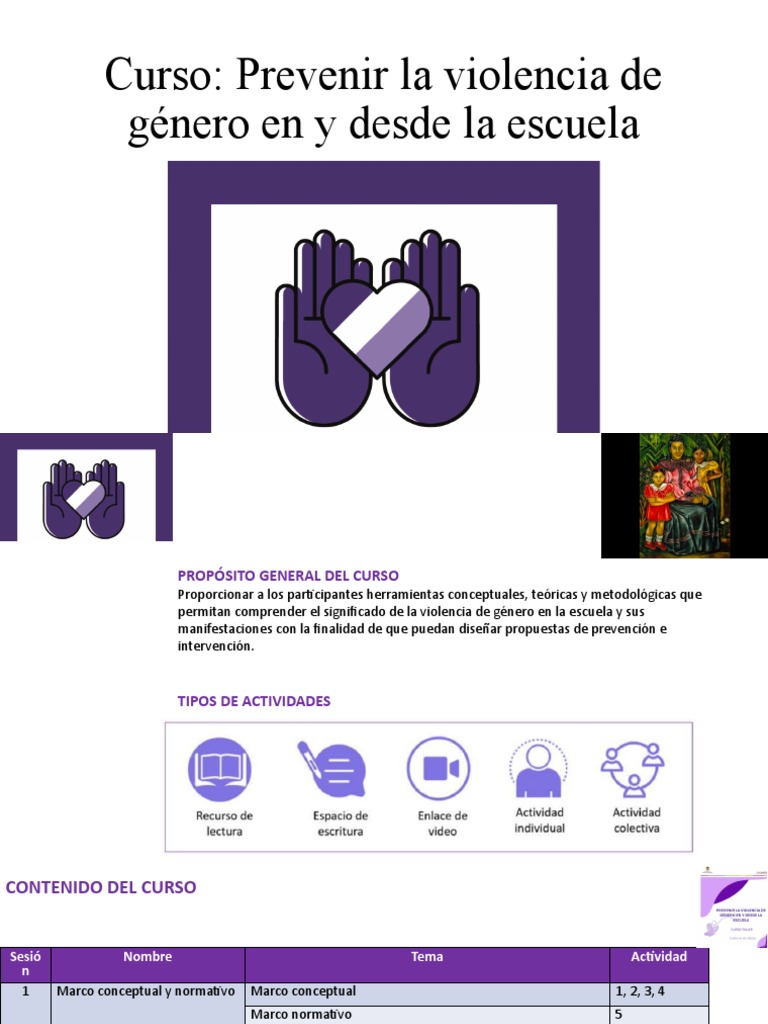 Curso: Prevenir La Violencia de Género en y Desde La Escuela | PDF ...