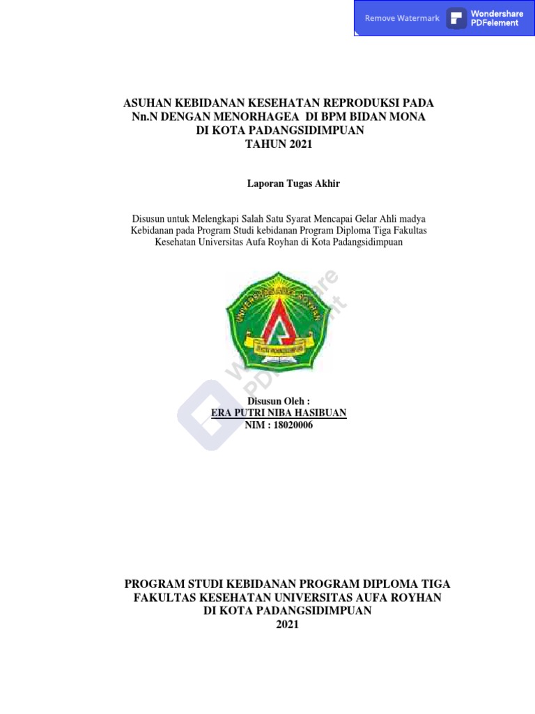 CONTOH ASKEB REMAJA | PDF
