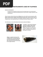 Philippine Indigenous Musical Instruments | PDF | Musical Instruments ...