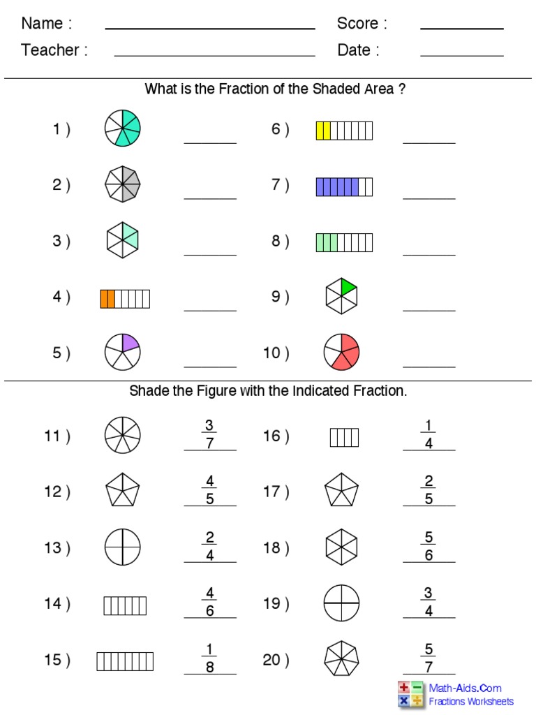 Fractions Practice | PDF | Mathematics | Mathematical Concepts