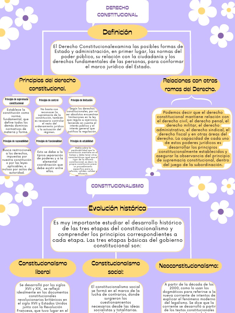 Mapa de Conceptos Evolución Del Derecho Constitucional y Del Constitucionalismo | PDF ...