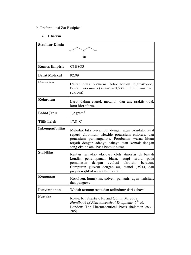 Zat Eksipien dalam Formulasi Farmasi | PDF