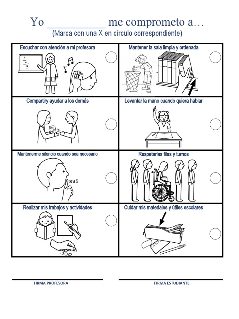 Compromiso normas de aula | PDF