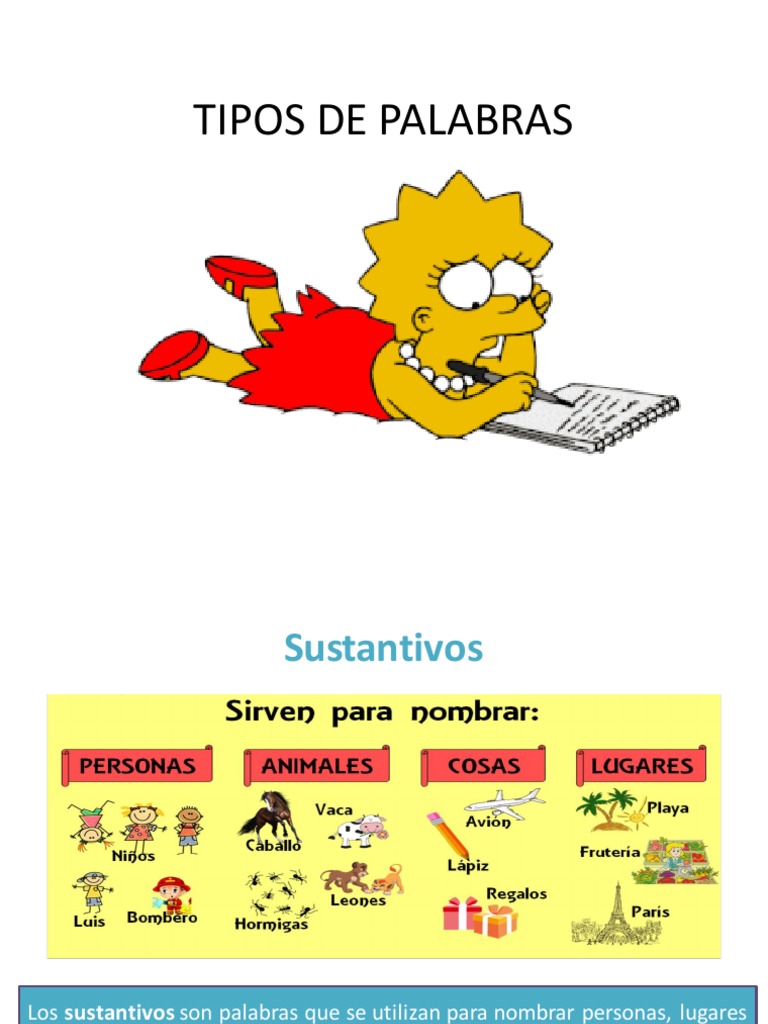 Tipos de Palabras | PDF