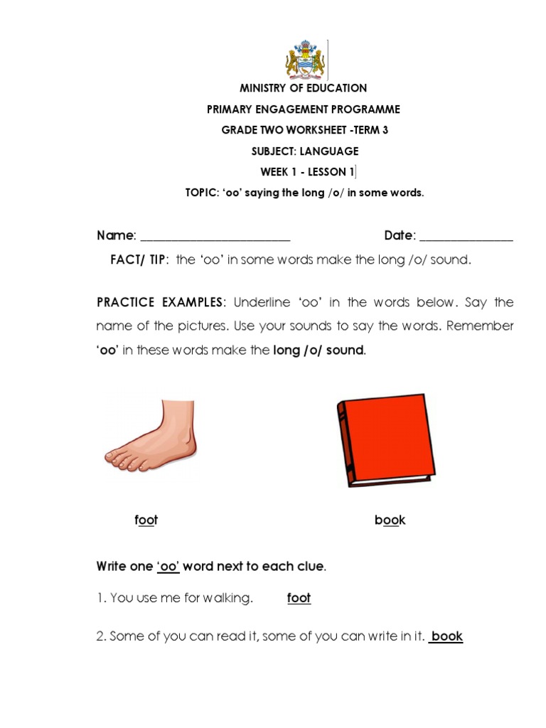 Grade 2 Language Arts Weeks 1-6 Worksheets - Term 3 | PDF | Verb ...