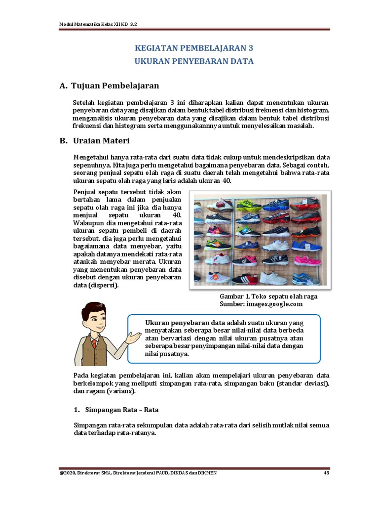 3 Ukuran Penyebaran Data | PDF