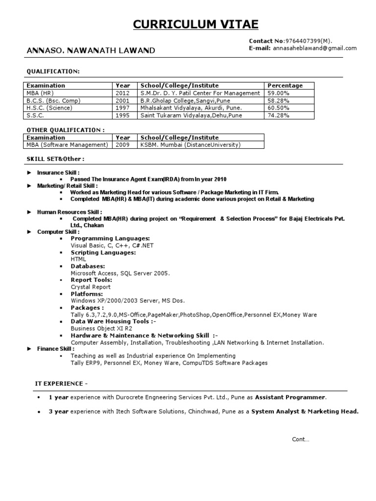 AnnasoLawandResume Format2013 | PDF | Software Engineering | Computer ...