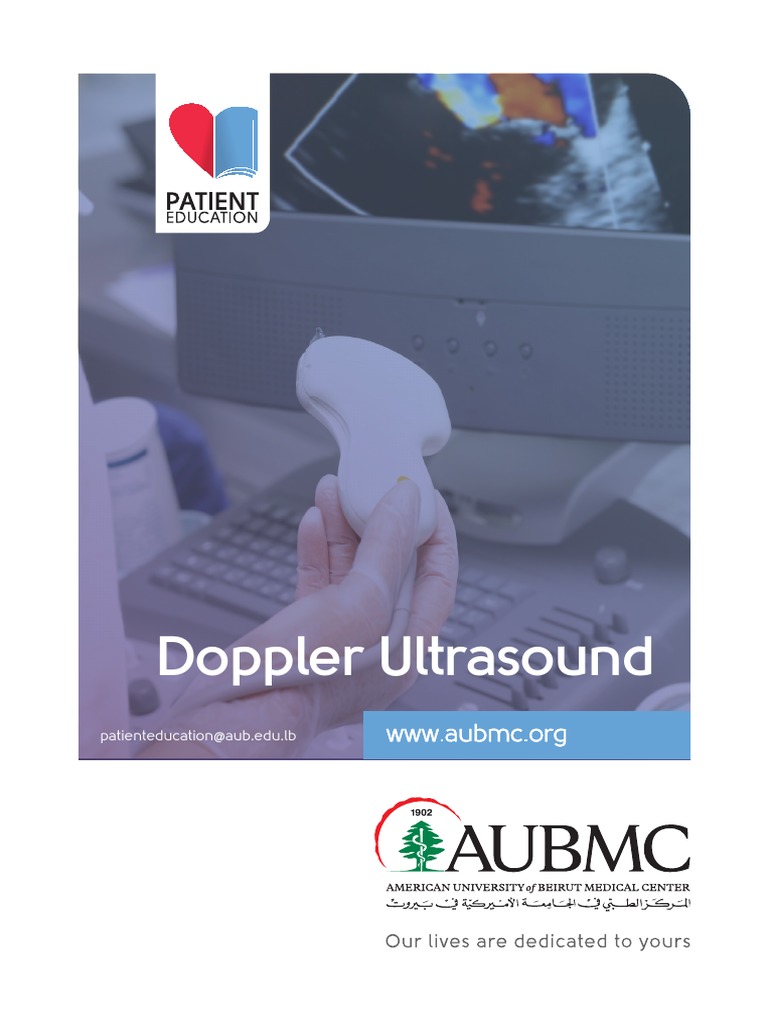 Doppler Ultrasound: Patienteducation@aub - Edu.lb | PDF | Medical ...