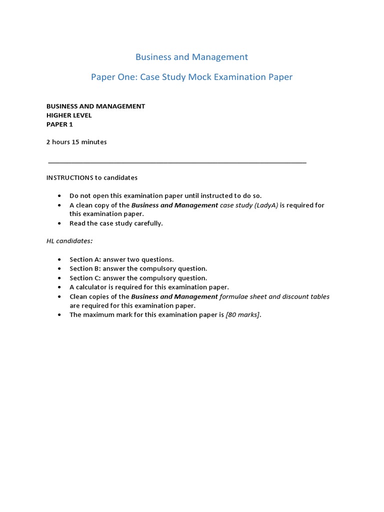 Mock - Paper 1 | PDF | E Commerce | Private Sector