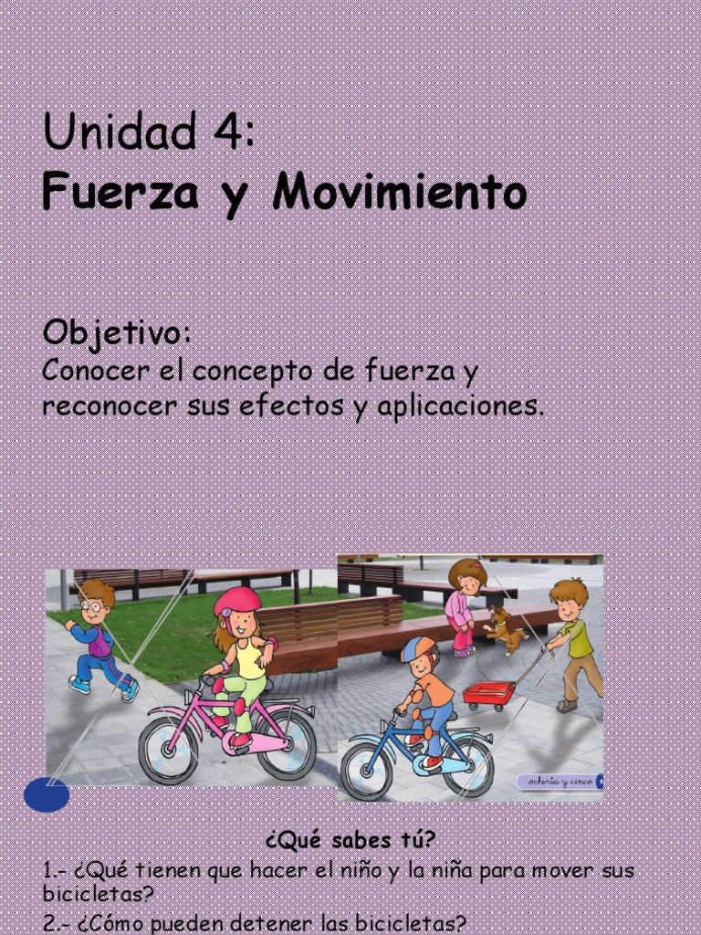 Fuerza y Movimiento para Niños | PDF