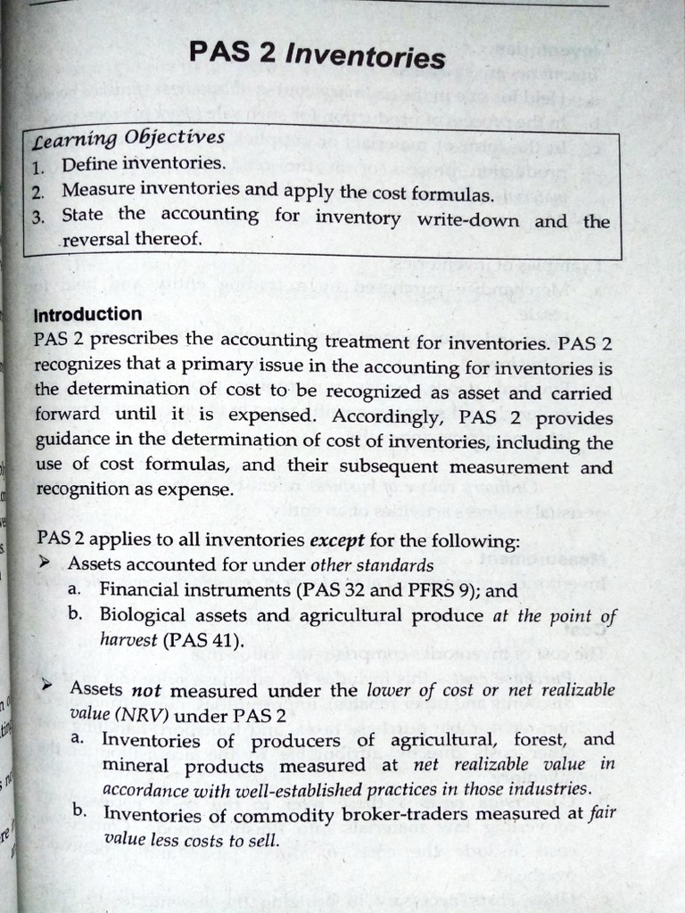 Pas 2 Inventories | PDF | Inventory | Cost Of Goods Sold