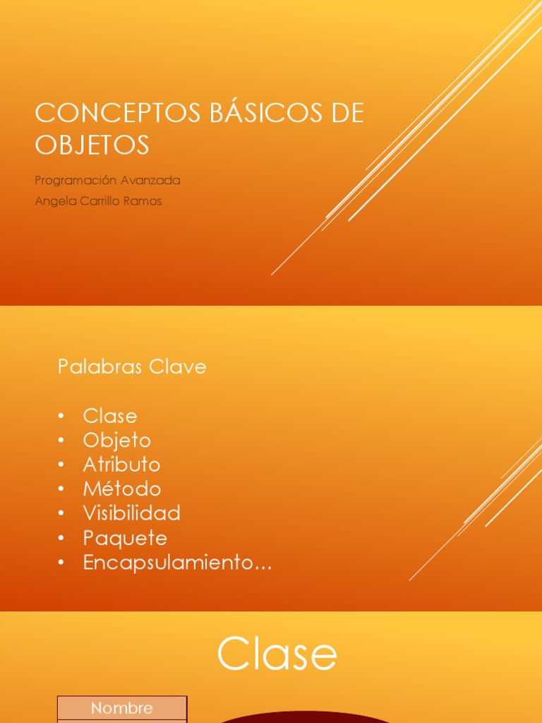 Conceptos Basicos OO | PDF | Objeto (informática) | Java (lenguaje de programación)