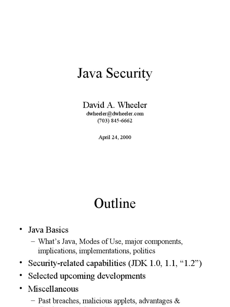Java Sec | PDF | Java (Programming Language) | Class (Computer Programming)