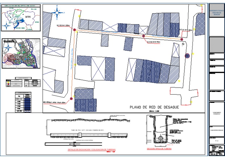 PLANO EN PLANTA RED DE DESAGUE - OK-Layout1 | PDF