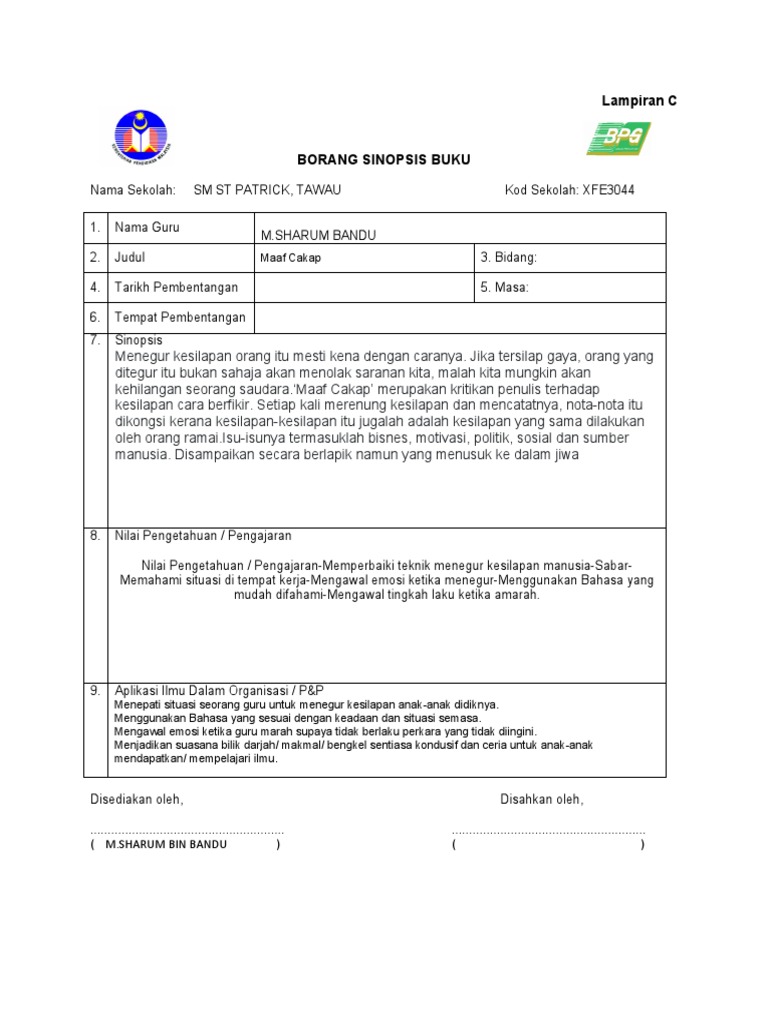 Sinopsis BUKU 4 | PDF