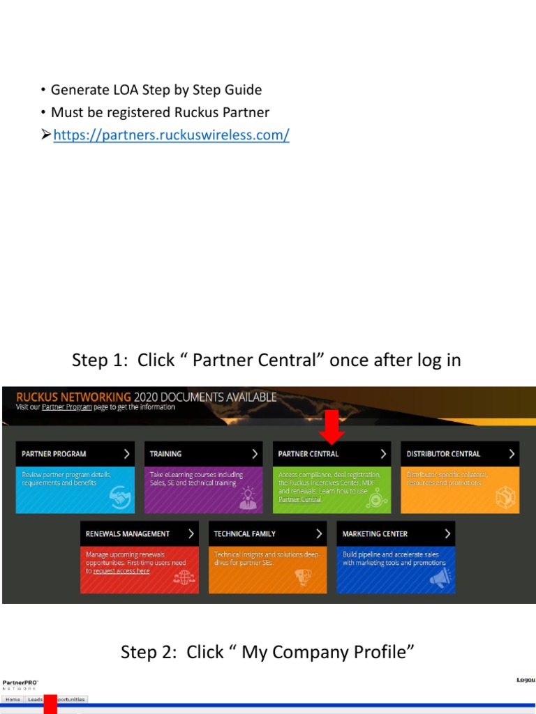 Ruckus Generate LOA Step by Step Guide | PDF