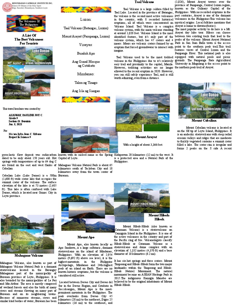 BROCHURE in Science Even Better | PDF | Volcano | Volcanology