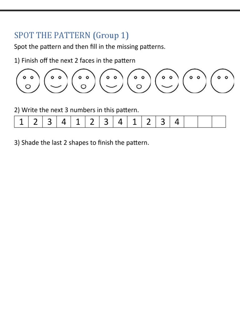Activity 1 Pattern | PDF