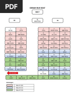 Denah Kursi Bus 50 Seat 2-2 | PDF