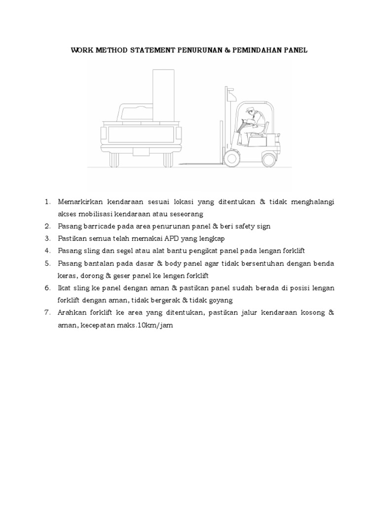 Work Method Statement | PDF