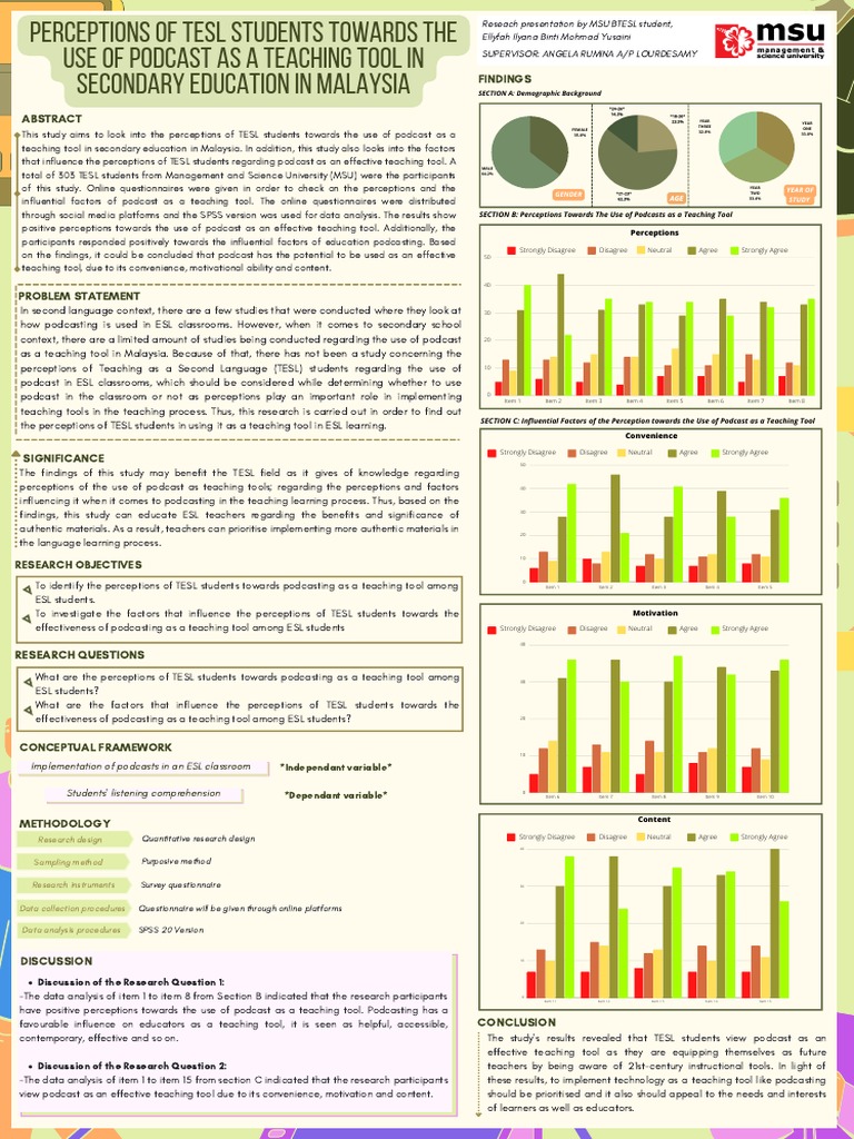 Research Poster-11 | PDF | Teachers | Survey Methodology