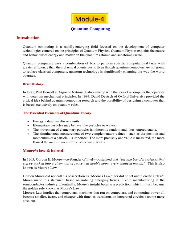 Quantum Computing For Students | PDF | Matrix (Mathematics) | Quantum Mechanics