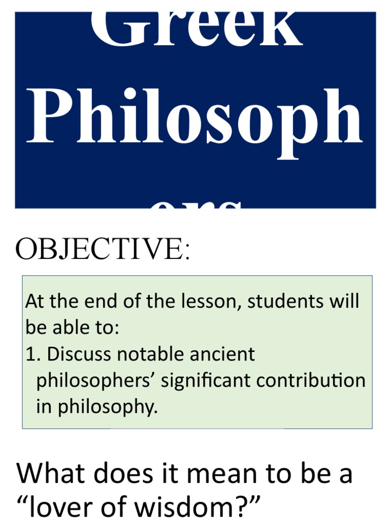 2 - Greek Philosophers | PDF | Plato | Socrates