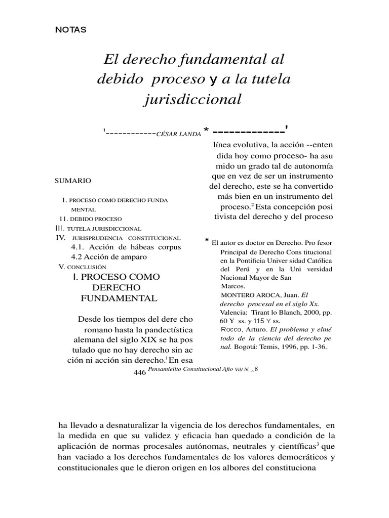 Derecho Al Debido Proceso | PDF | Debido al proceso | Ley procesal
