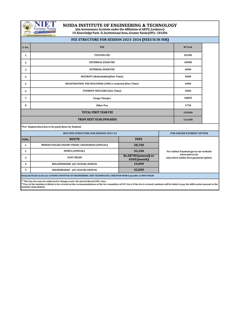 M Tech Fee Structure 2023 Pdf Fee Economies