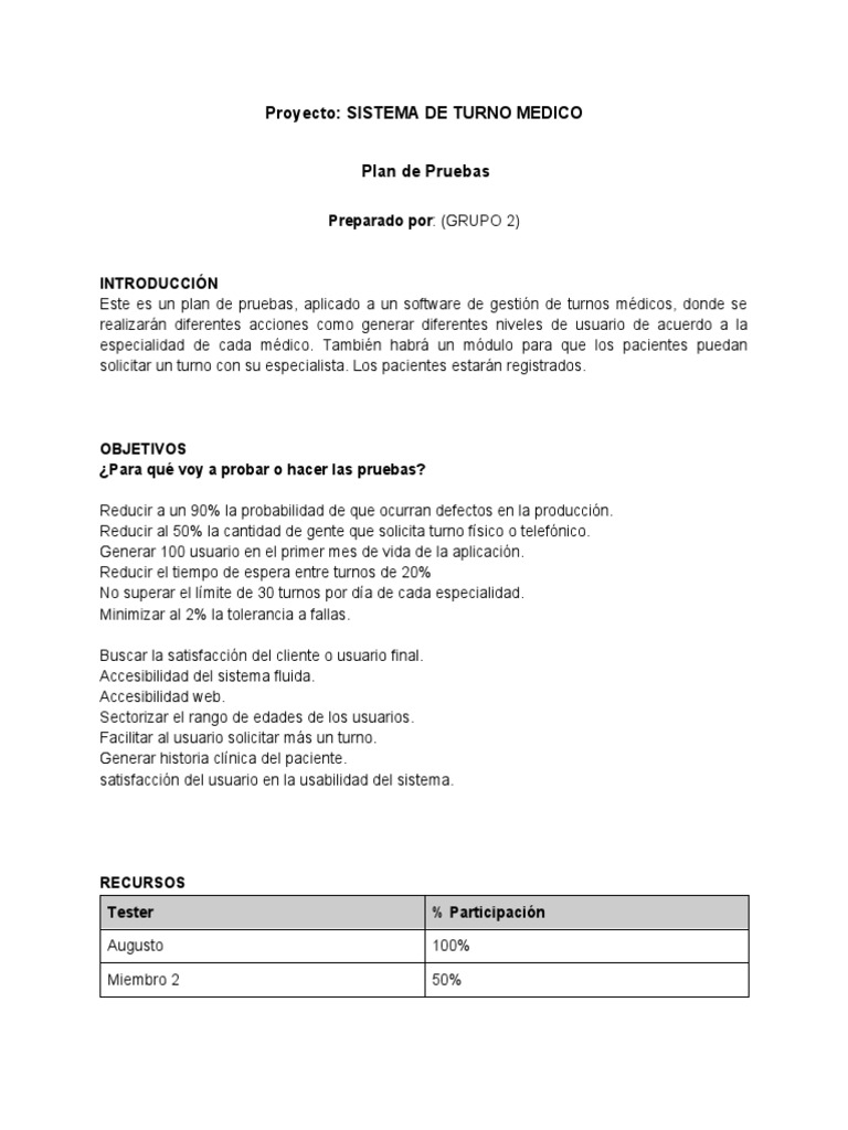 Plan Pruebas Agile Project Template | PDF | Usabilidad | Software