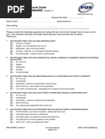 IPOS-Renal Patient Questionnaire | PDF | Symptoms And Signs | Human ...