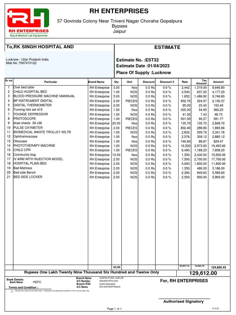 RH Enterprises: 37 Govinda Colony Near Triveni Nagar Choraha Gopalpura ...