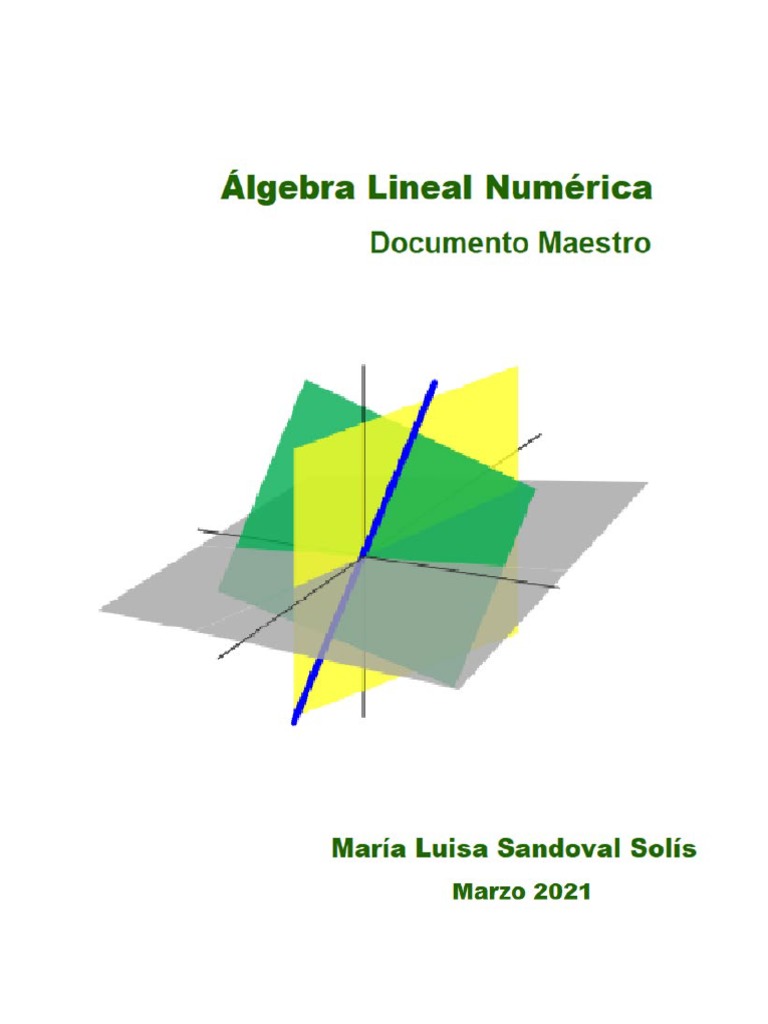CJ 01-Álgebra Lineal Numérica - Licmat-51 | PDF | Valores propios y vectores propios | Álgebra