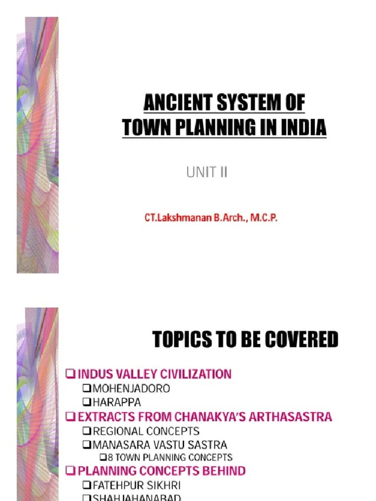 Ancient System of Town Planning in India | PDF