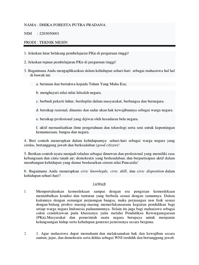 Topik Pertemuan 2 PKN | PDF | Politik | Ilmu Sosial