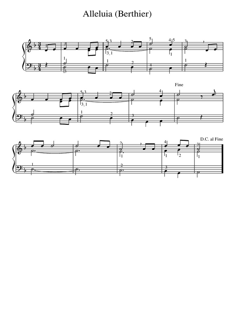 Alleluia by Jacques Berthier | PDF