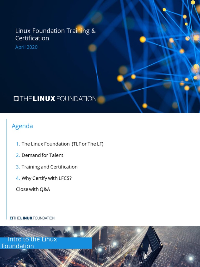 Why Train With LF April 2020 | PDF | Linux | Cloud Computing