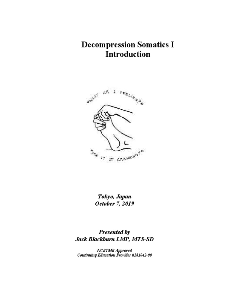 Decompression Somatics I Introduction | PDF | Human Leg | Knee