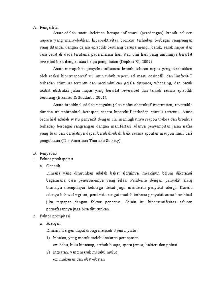 Panduan Lengkap Tentang Asma Bronkhial | PDF