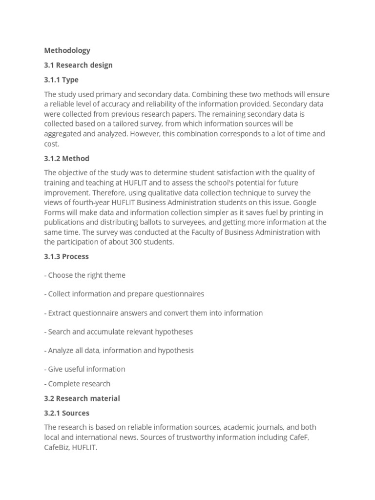 Methodology | PDF | Survey Methodology | Data