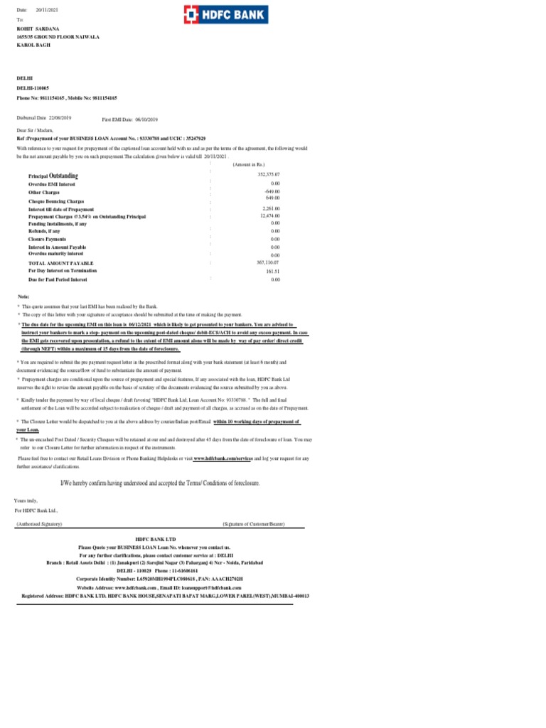 Outstanding: I/We Hereby Confirm Having Understood and Accepted The Terms/ Conditions of ...